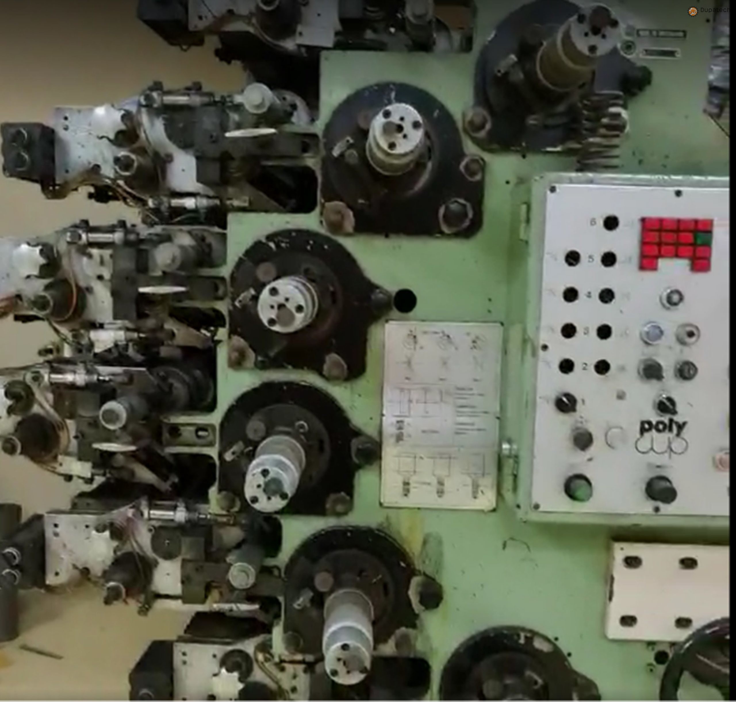 Polytype BDM 350 6 colour cupprinter 1984 - Dupatech